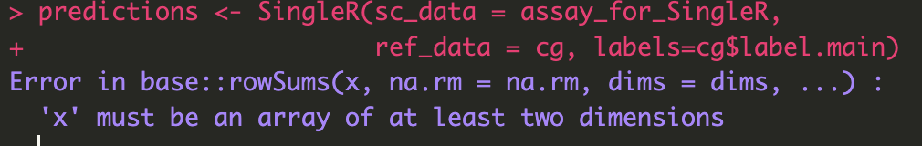 预测细胞类型出现的问题：Error in rownames(sc_data) : argument "sc_data" is missing, with no default - 知乎