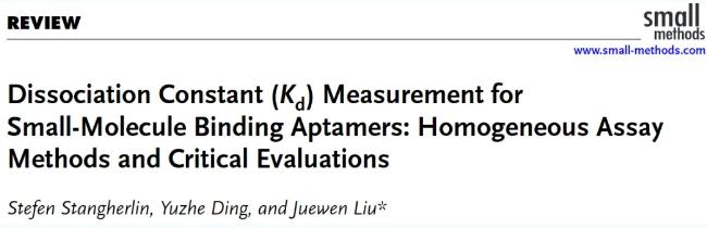 最新综述，小分子适配体Kd测试方法 - 知乎