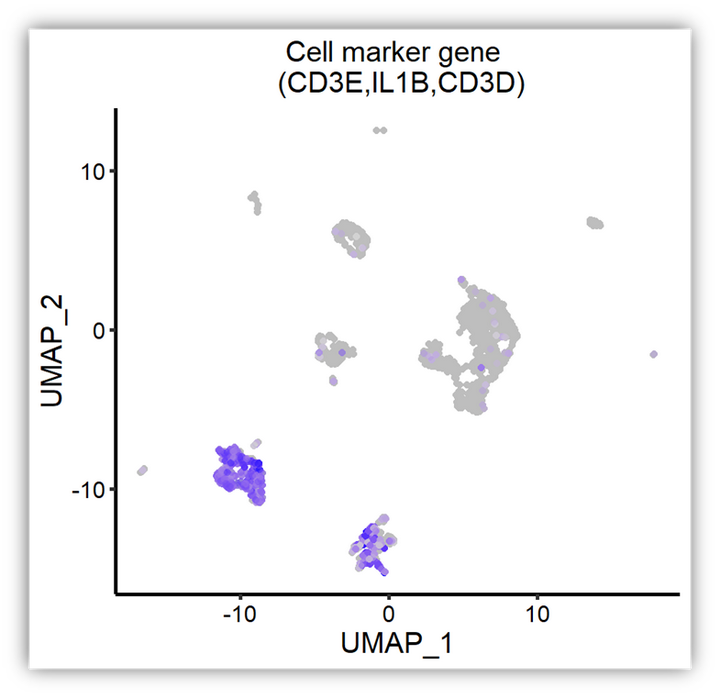 UMAP图上同时展示多个marker基因 - 知乎