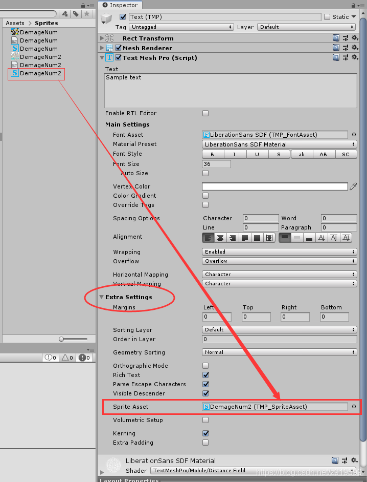 Text Mesh Pro 实现图片组合伤害数字 - 知乎