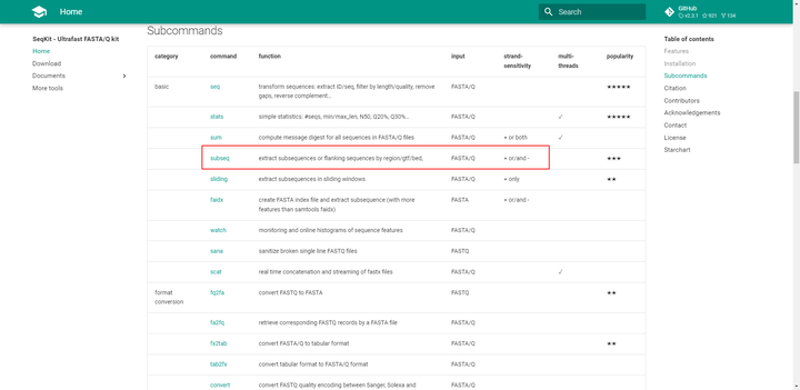 seqkit subseq提取基因序列 - 知乎