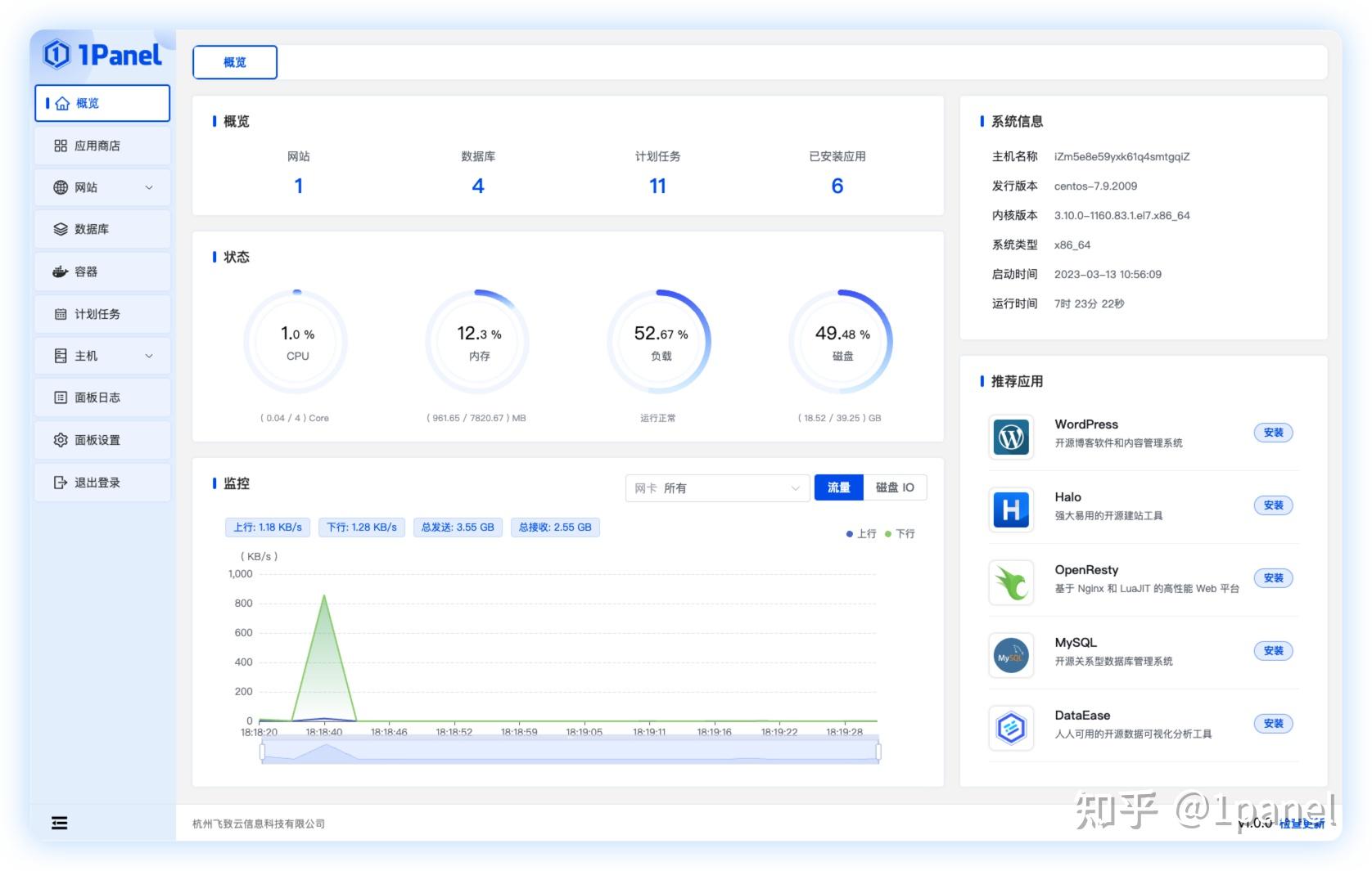 1Panel 面板是什么？ - 知乎