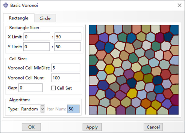 一个好用的Abaqus晶体塑性模型生成插件-Voronoi模型_PYTHON abaqus 泡沫压缩-技术邻