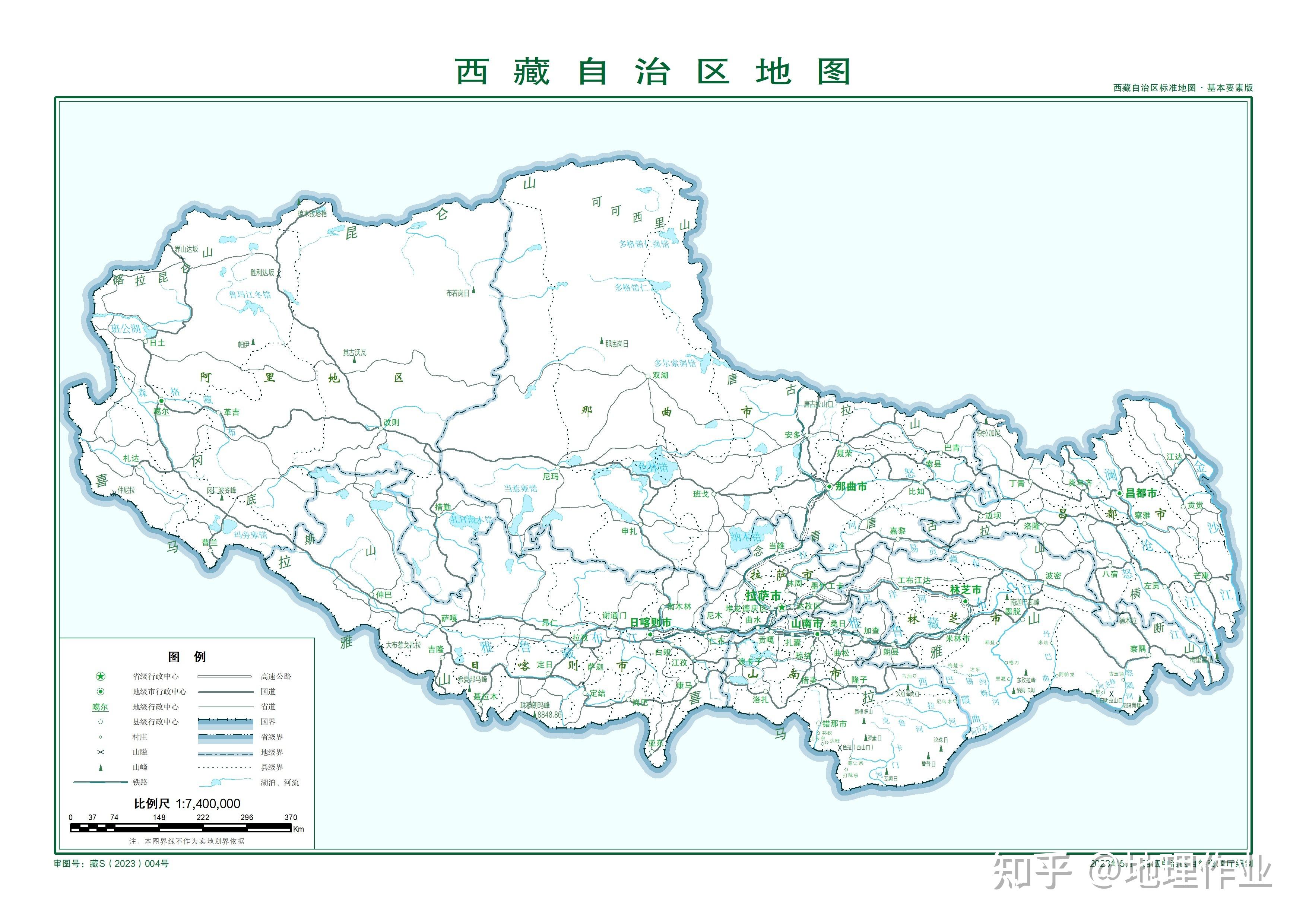西藏自治区地图 - 知乎