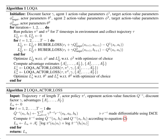 文献阅读：LOQA: LEARNING WITH OPPONENT Q-LEARNING AWARENESS - 知乎