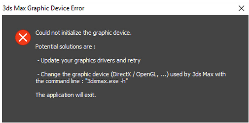 启动3dmax时，出现图形设备错误，如何解决 - 知乎