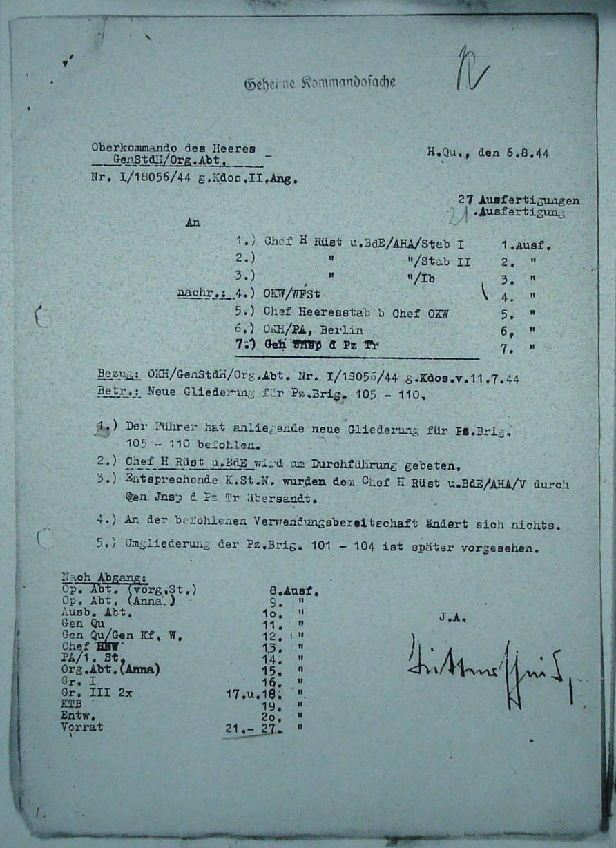 1944年德军装甲旅Panzer-Brigade：8月6日第二版编制 - 知乎