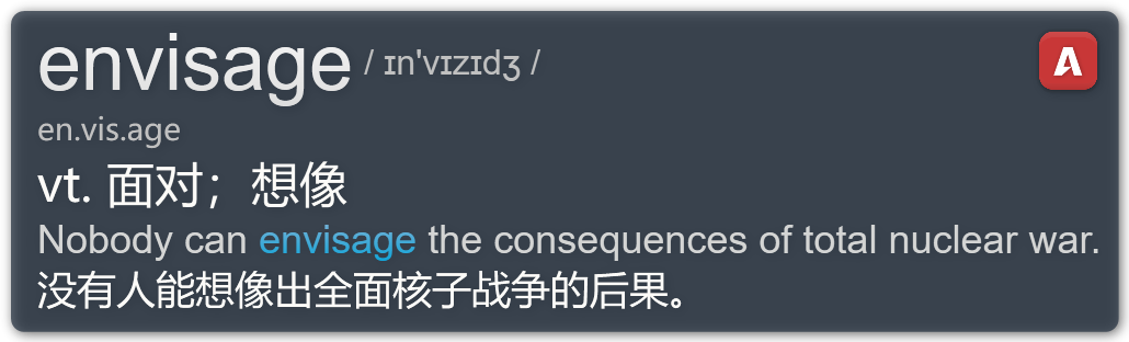 Envision envisage 请问这两个词有什么区别，如何区分？谢谢？ - 知乎