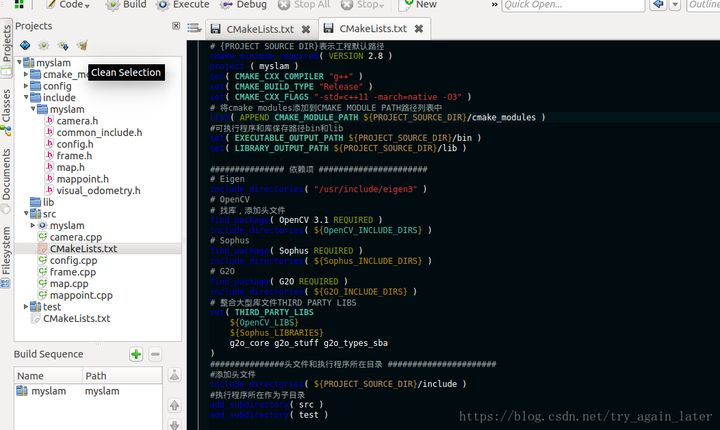 CMakeList.txt在大型文件应用（SLAM常用库添加依赖项） - 知乎