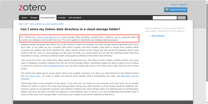 【从零开始使用Zotero】(5) Zotero同步为什么不能使用同步文件夹 - 知乎