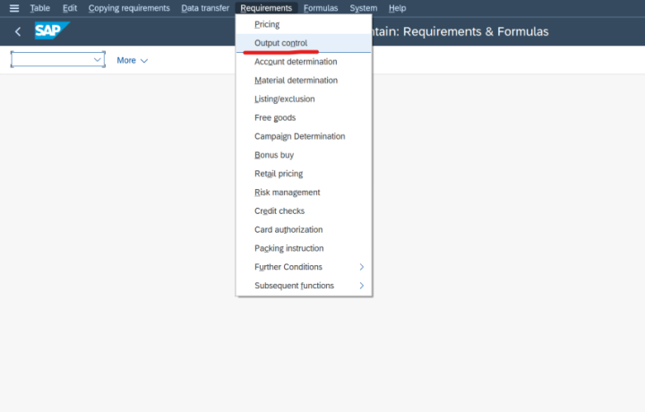 SAP MM Output Procedure中条件类型里的Requirement是在哪里定义的？ - 知乎