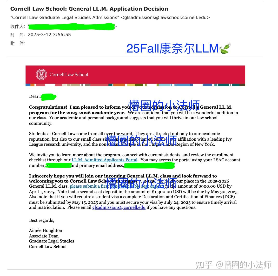 LLM/JD申请第147例（五院四系法本篇 - Berkeley LLM + Cornell LLM + 乔治城LLM Early + UCLA LLM） - 知乎