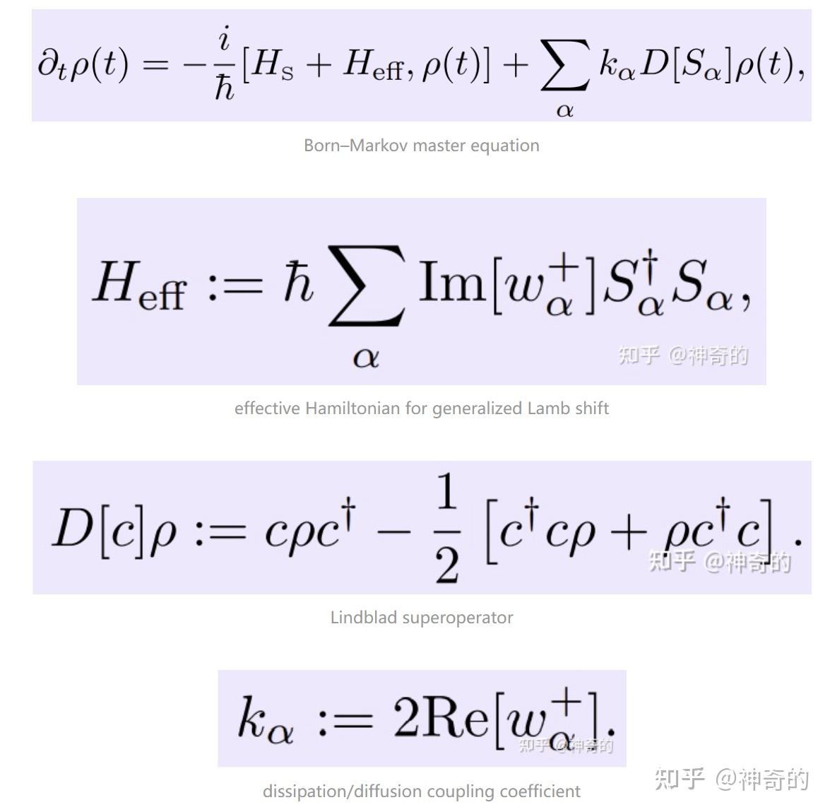 开放系统的主方程（master equation） - 知乎