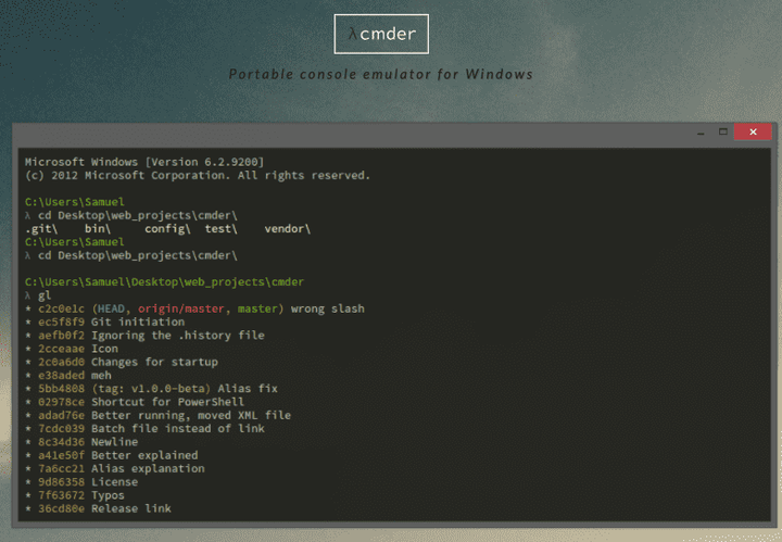Windows 开发环境必备终端工具 Cmder - 知乎