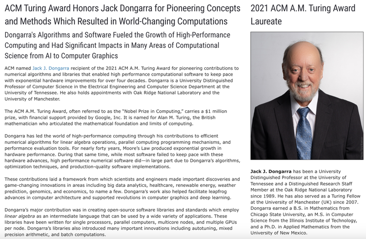 对话图灵奖得主Jack Dongarra：DeepSeek很伟大；今天的美国不够尊重科学 - 知乎