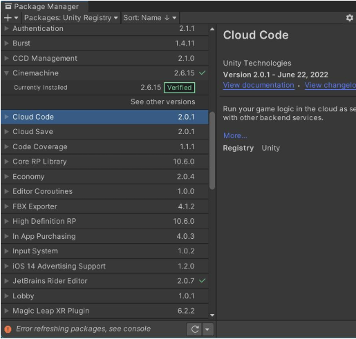 【Unity Package Manger】[Package Manager Window] Error searching for packages - 知乎
