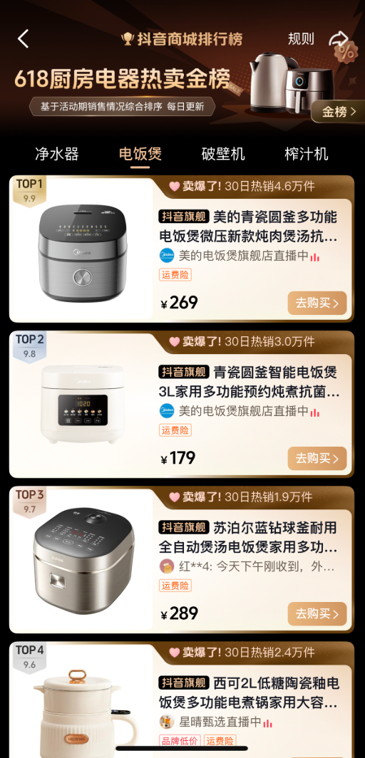 谁是冠军单品：抖音电商618热卖金榜揭晓162个细分品类TOP1！ - 知乎