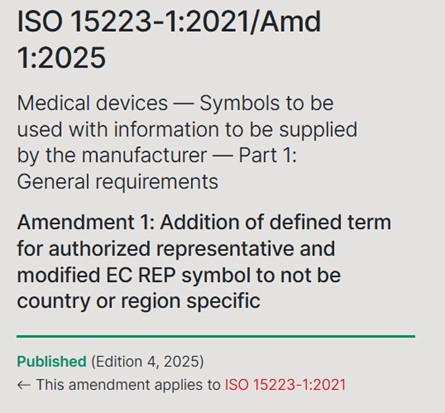 ISO15223-1:2021《医疗器械制造商提供信息的符号》，该标准对欧盟授权代表标识有什么新要求？ - 知乎