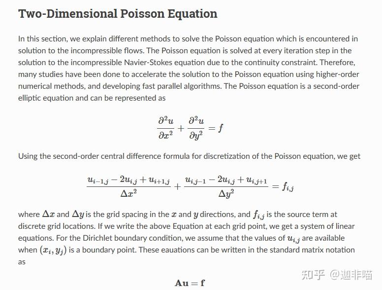 国产CFD开源软件OneFLOW+Two-Dimensional Poisson Equation+fft简单测试 - 知乎