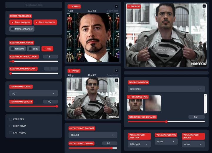 新一代AI换脸和人脸增强软件及使用教程！facefusion - 知乎