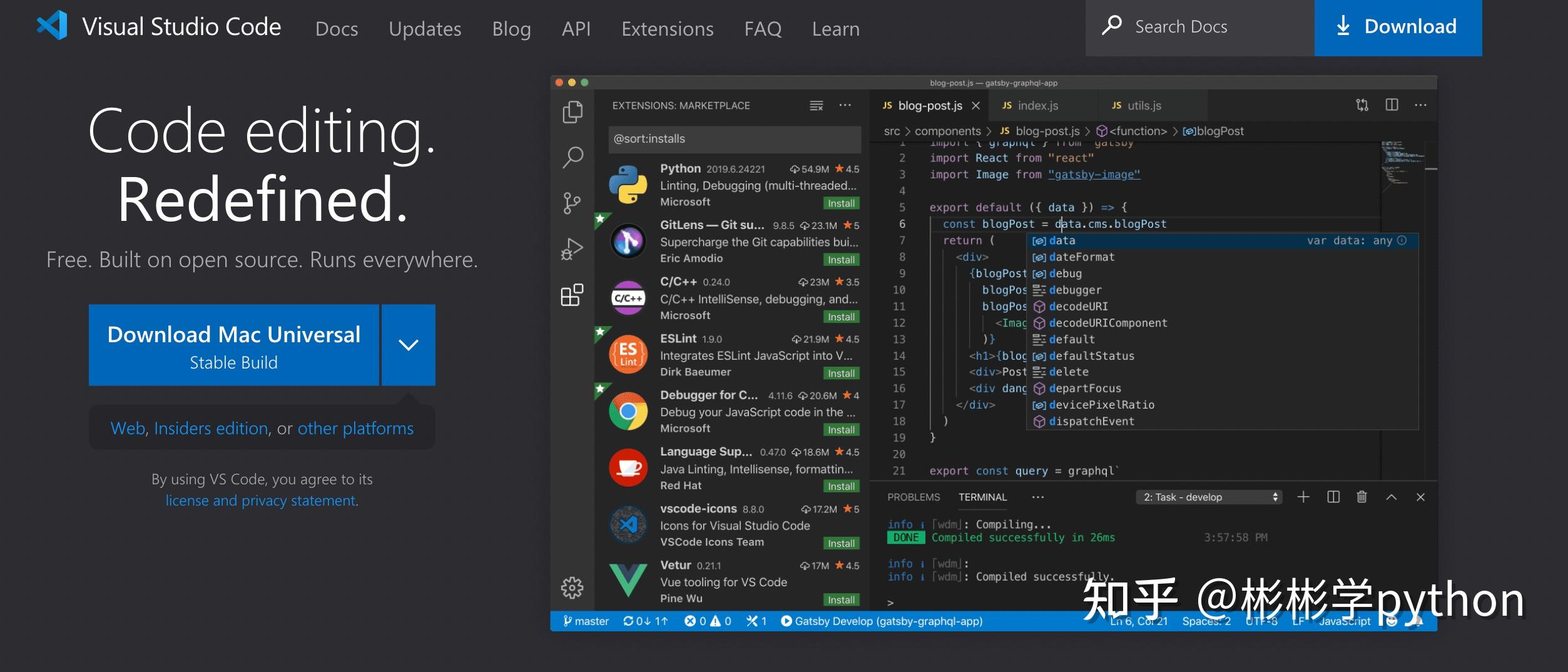 Python常用的开发工具 - 知乎