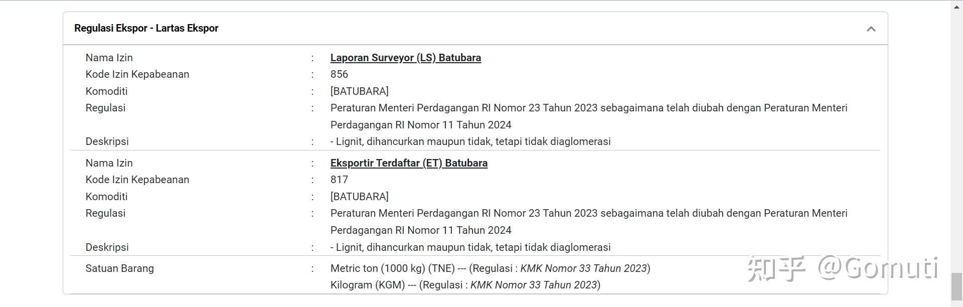 怎样在印尼政府INSW/INTR网站中查询某项商品相关的进出口规定？ - 知乎