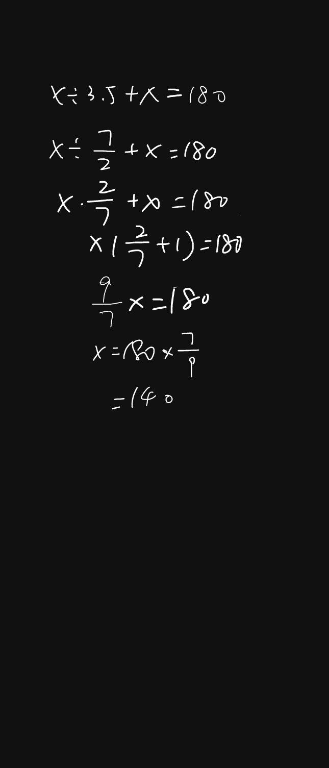 X 3 5 X 180 x-3-5-x-180