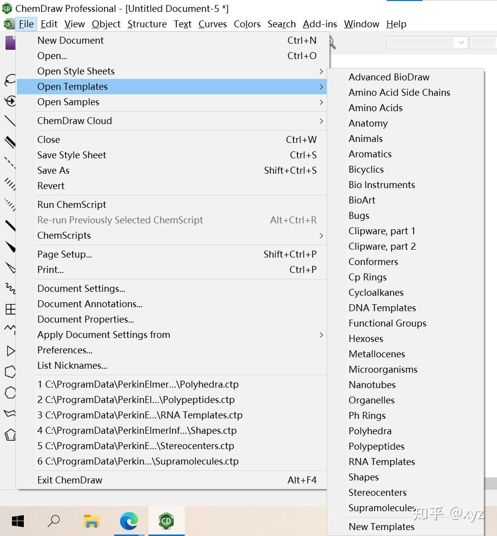 ChemDraw 选项的翻译与介绍 - 知乎