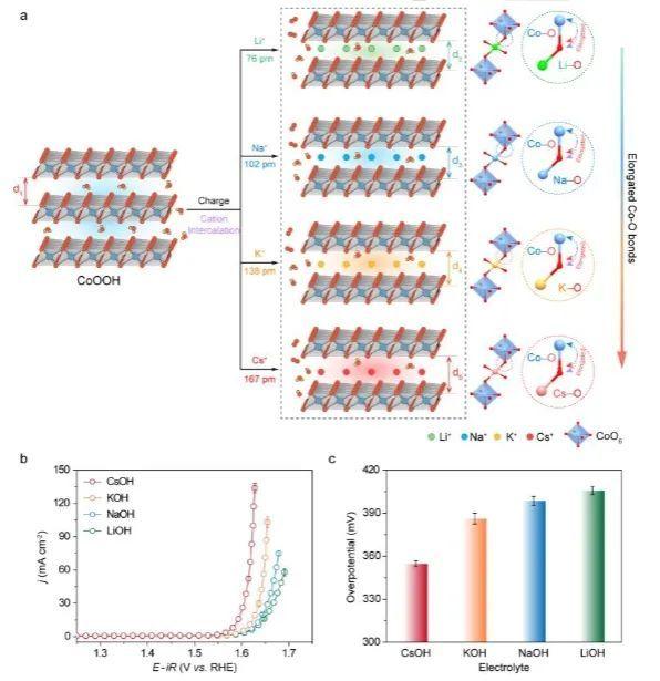 武大Angew：提升CoOOH催化OER性能，电解质阳离子功不可没！ - 知乎