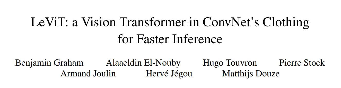 LeViT | 轻量化ViT模型，实现CPU实时 - 知乎