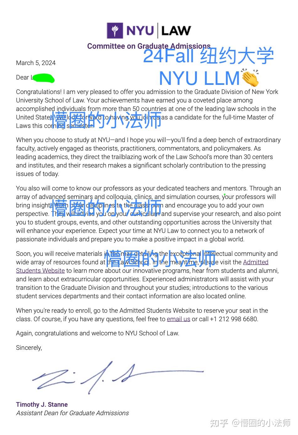 LLM/JD申请第120例（学生党LLM篇 - NYU LLM + UC Berkeley LLM 1W奖+Cornell LLM ...