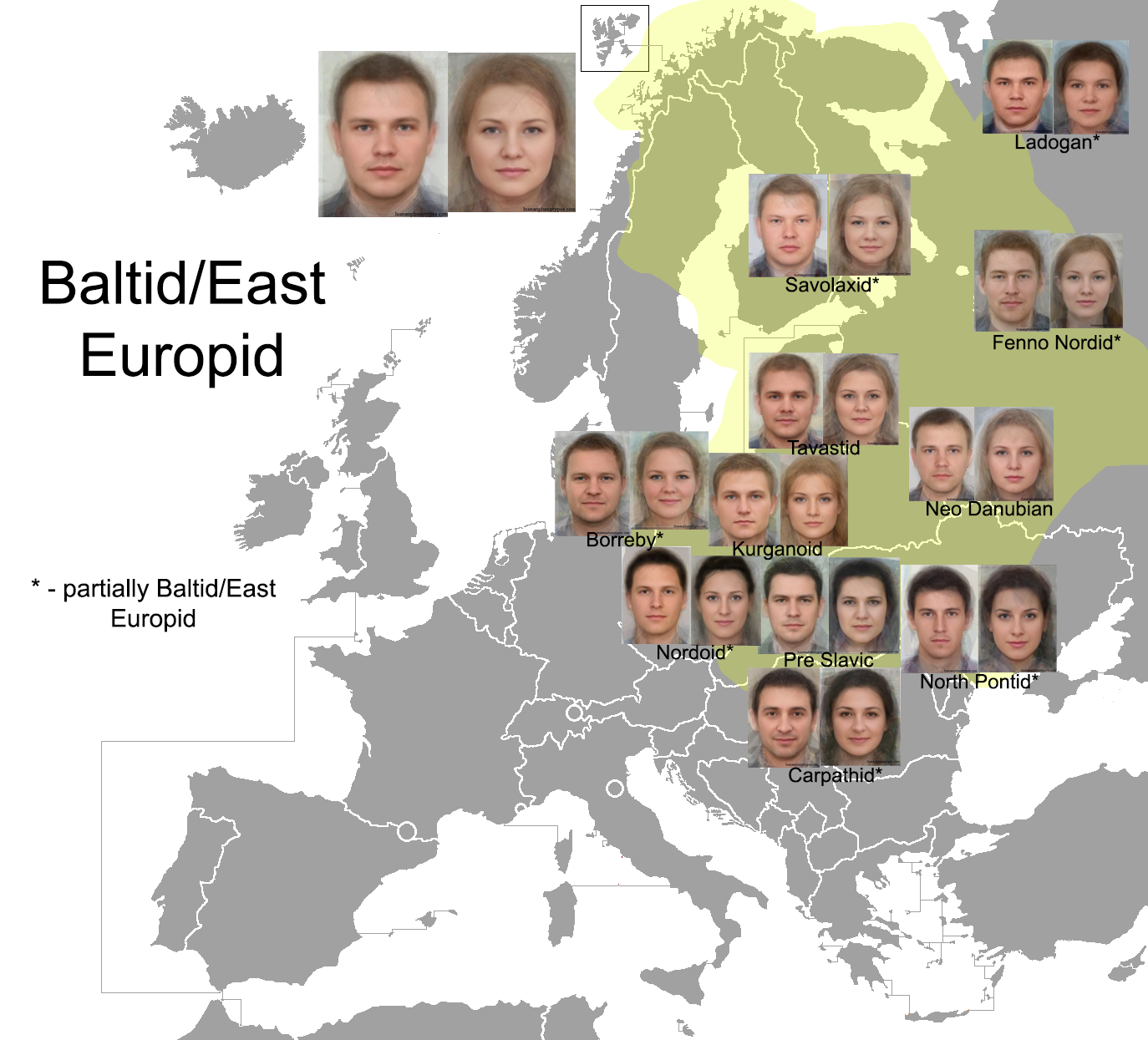 高加索人在长相上有没有地域特点？ - 知乎