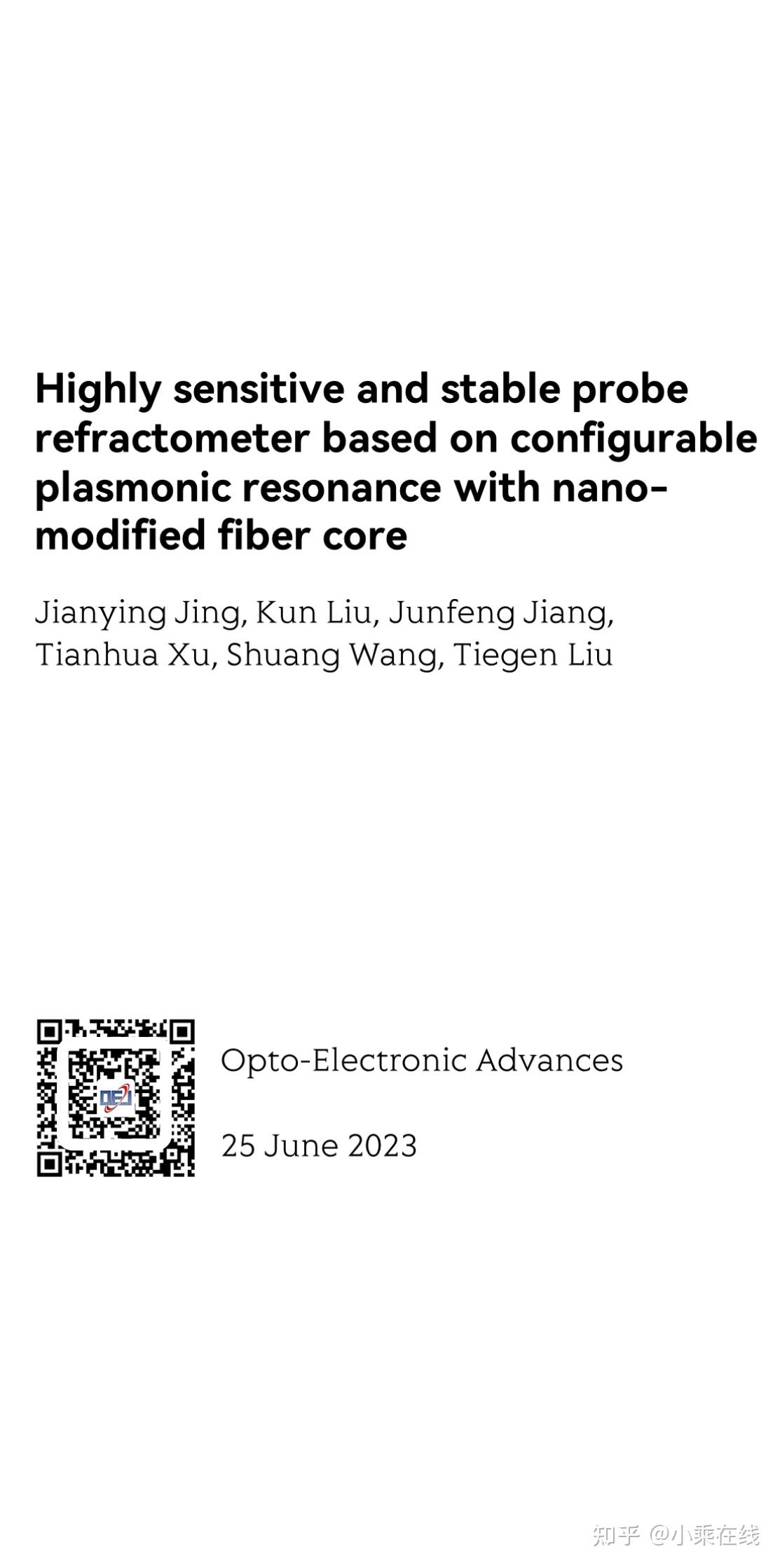 Highly sensitive and stable probe refractometer based on configurable plasmonic resonance with ...
