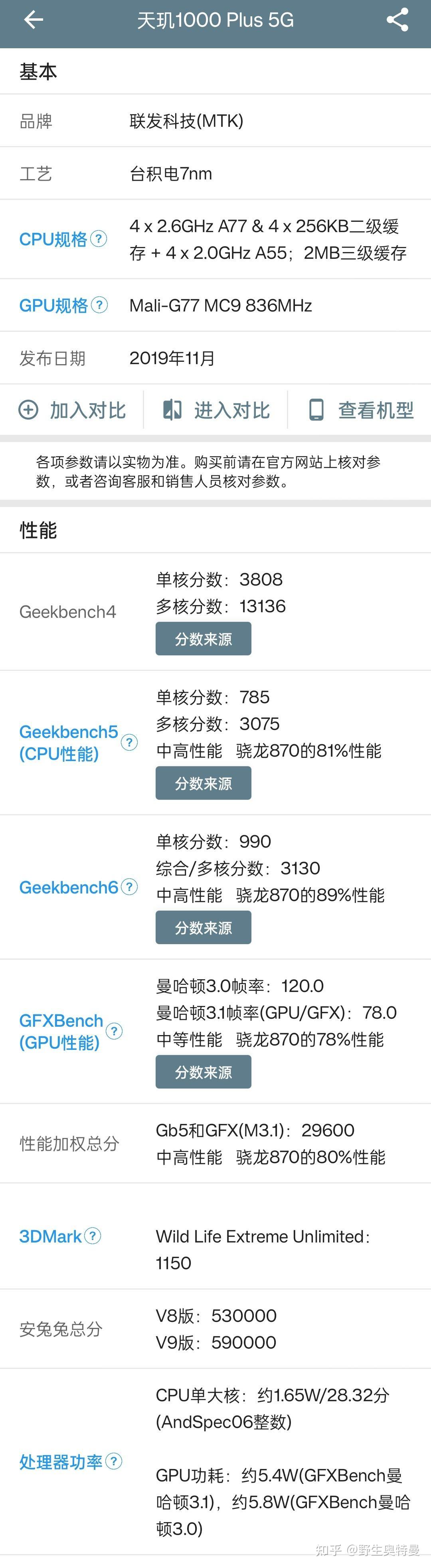 天机1000+和骁龙6Gen1哪个更好？ - 知乎
