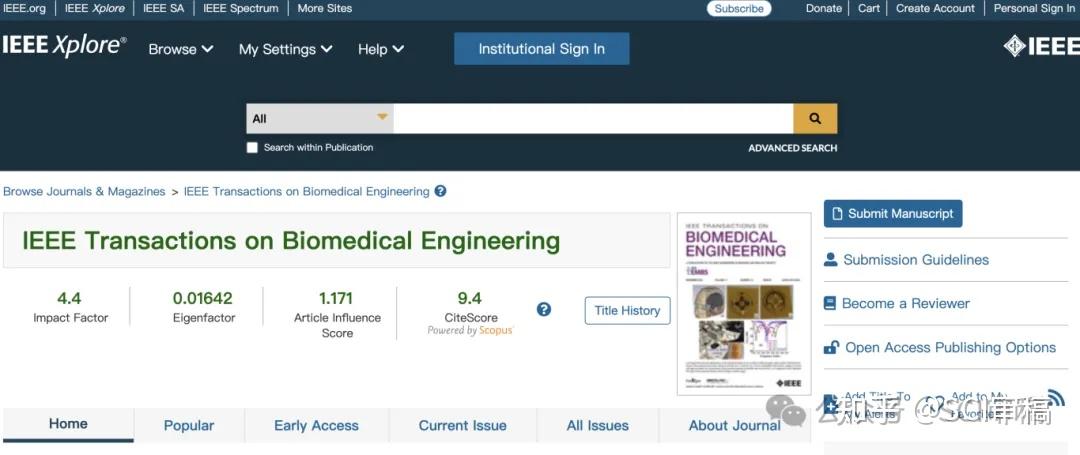 IEEE Transactions On Biomedical Engineering投稿有何经验？ - 知乎