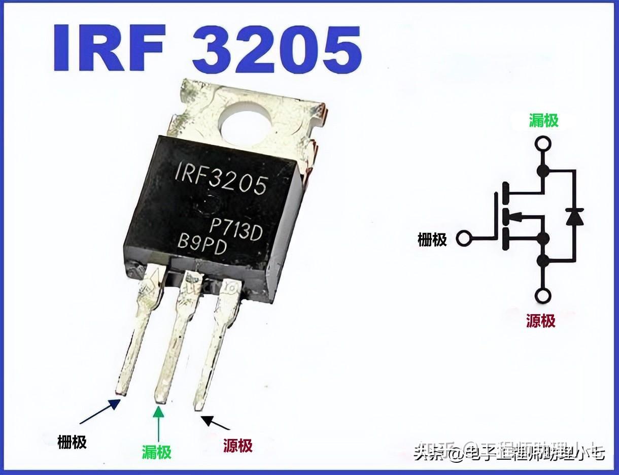 IRF3205 场效应管参数+引脚说明+工作原理+电路实例，带你快速搞定 - 知乎