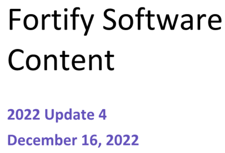 Fortify软件安全内容 2022 更新 4 - 知乎