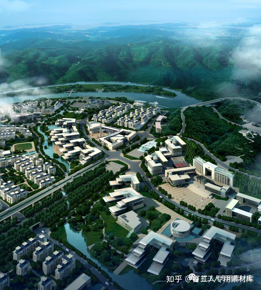 12套滨水核心区城市设计鸟瞰效果图PSD源文件（7.2G） - 知乎