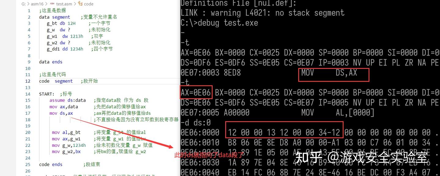 8086汇编(16位汇编)学习笔记05.asm基础语法和串操作 - 知乎
