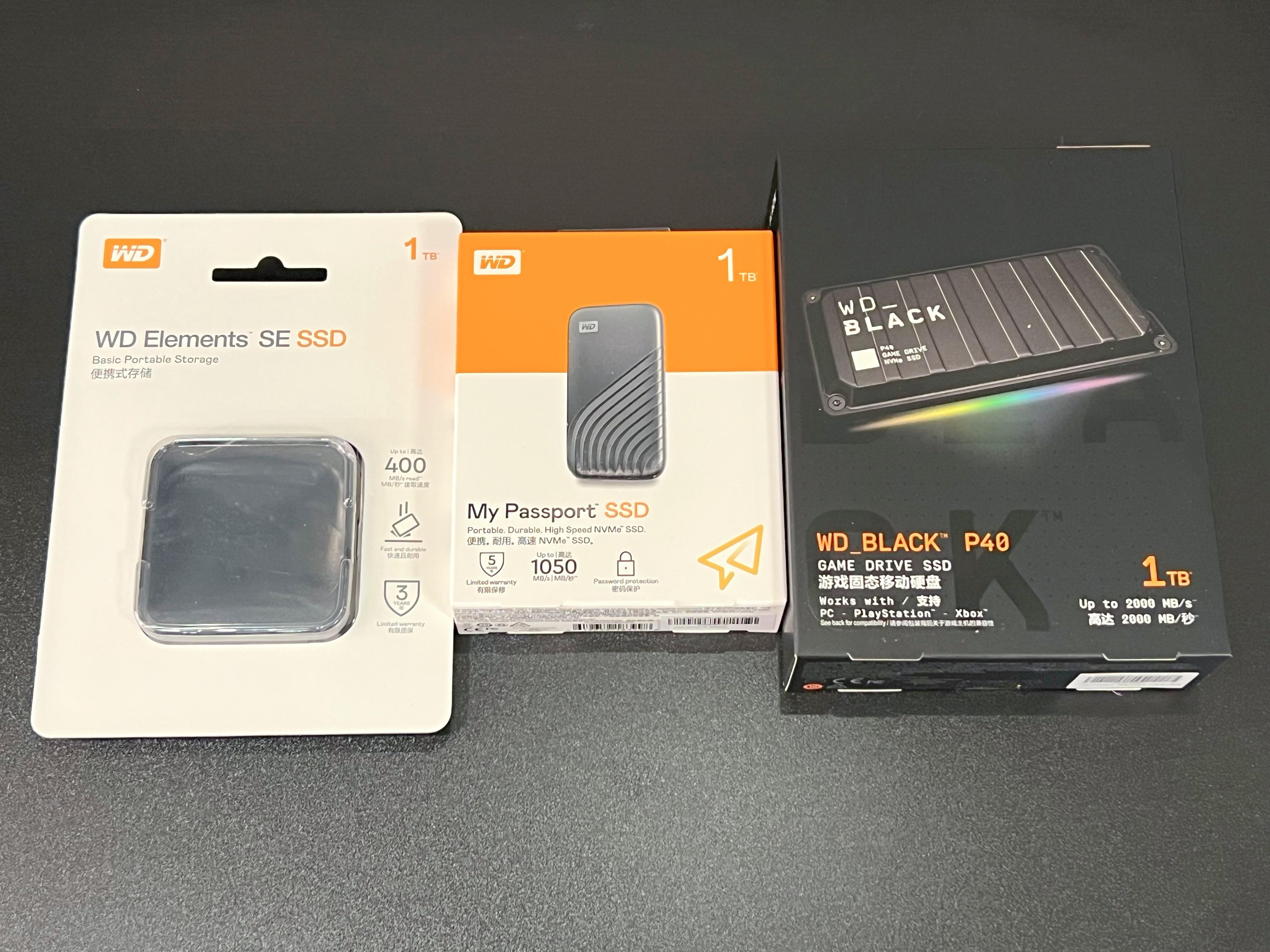 【体验】哪一款PSSD适合你——西部数据新元素/随行版/P40上手