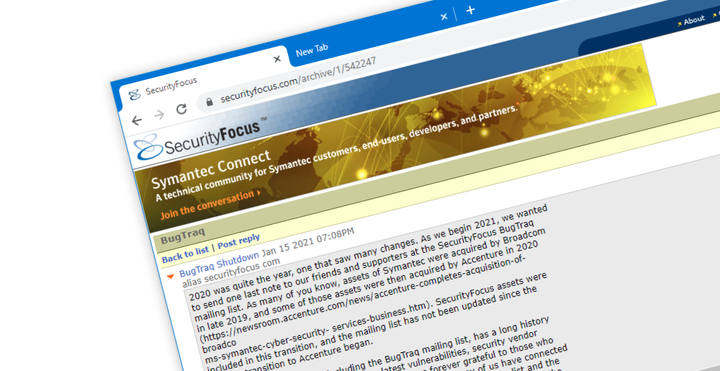 BugTraq宣布关闭 - 知乎