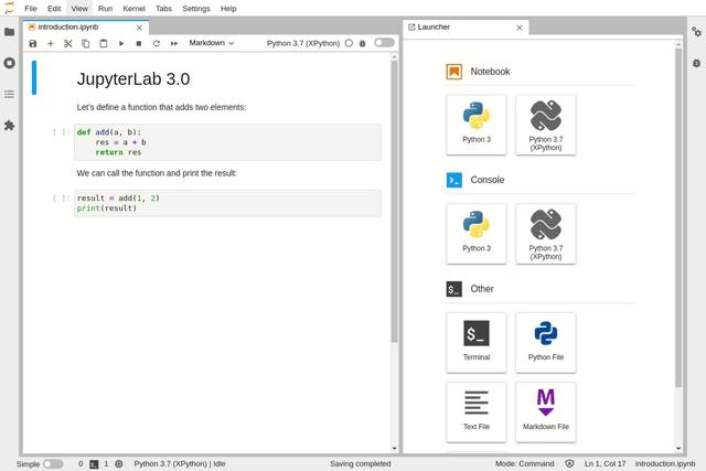 JupyterLab 3.0发布：支持中文界面，安装插件无需Node.js - 知乎