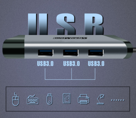 硕盟Type-c拓展坞usb-c转HDMI高清转换器3.0分线器转接头适用于苹果华为电脑 - 知乎