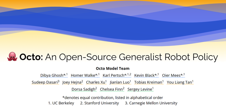 Octo：一个开源的通用机器人模型 - 知乎