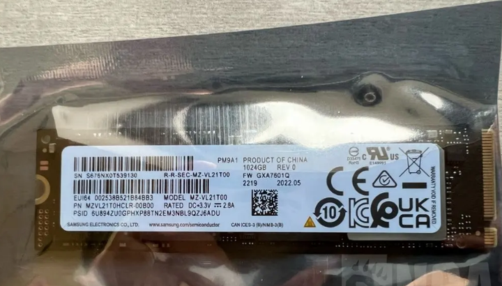 三星PM9A1 叒叕更新固件了，最新已升级到了7801，GXA7801Q 和 GXB7801Q 2T - 知乎