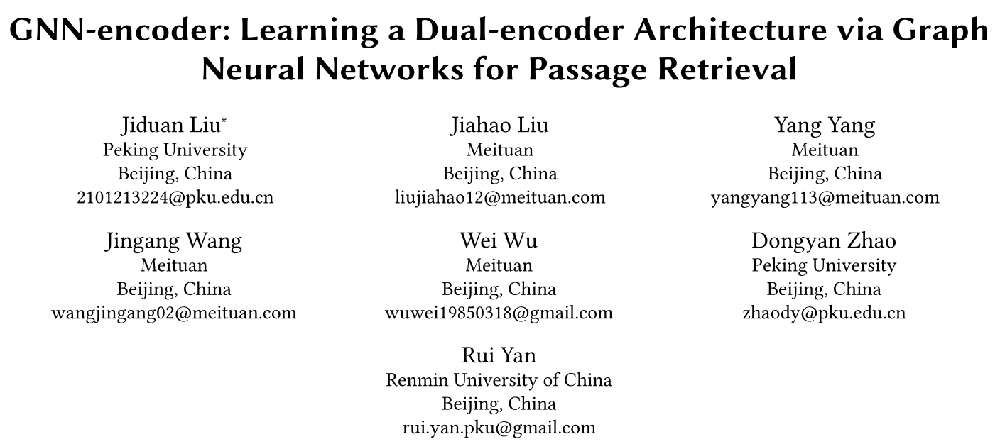 GNN-encoder: Learning a Dual-encoder Architecture via Graph Neural ...