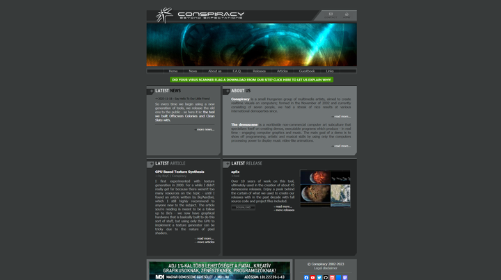 新媒体艺术团队记录：Conspiracy；制作了大量demoscene，并开源了创作工具集 - 知乎