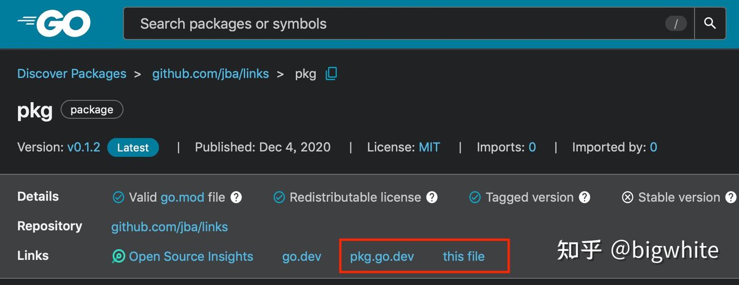 Go包维护者必读：如何让你的Go包更易被发现、文档更专业？ - 知乎