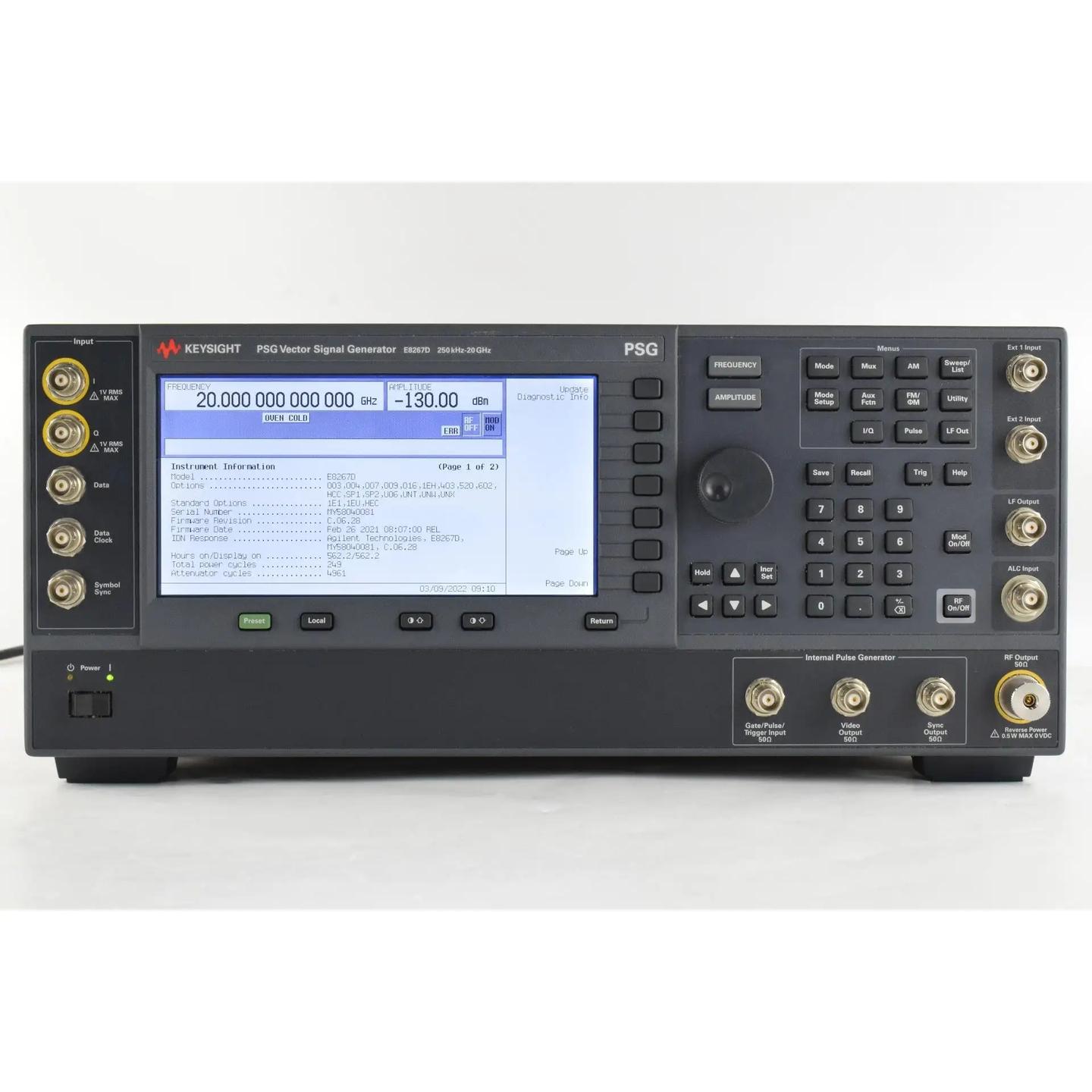是德科技Keysight E8267D PSG矢量信号发生器100kHz至44GHz - 知乎