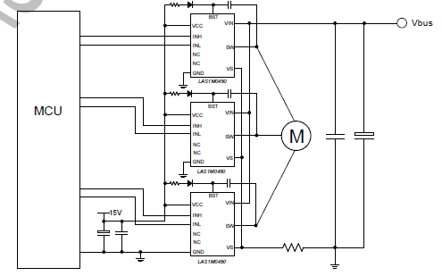 LAS1M0450 500V Half-Bridge Module For Small Appliance Motor Drive ...
